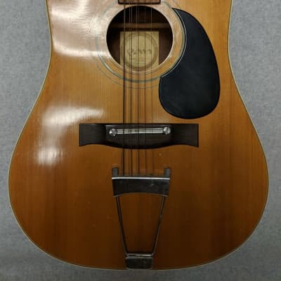 Pan H-600 1970 Natural Wood 12-String Acoustic Guitar | Reverb