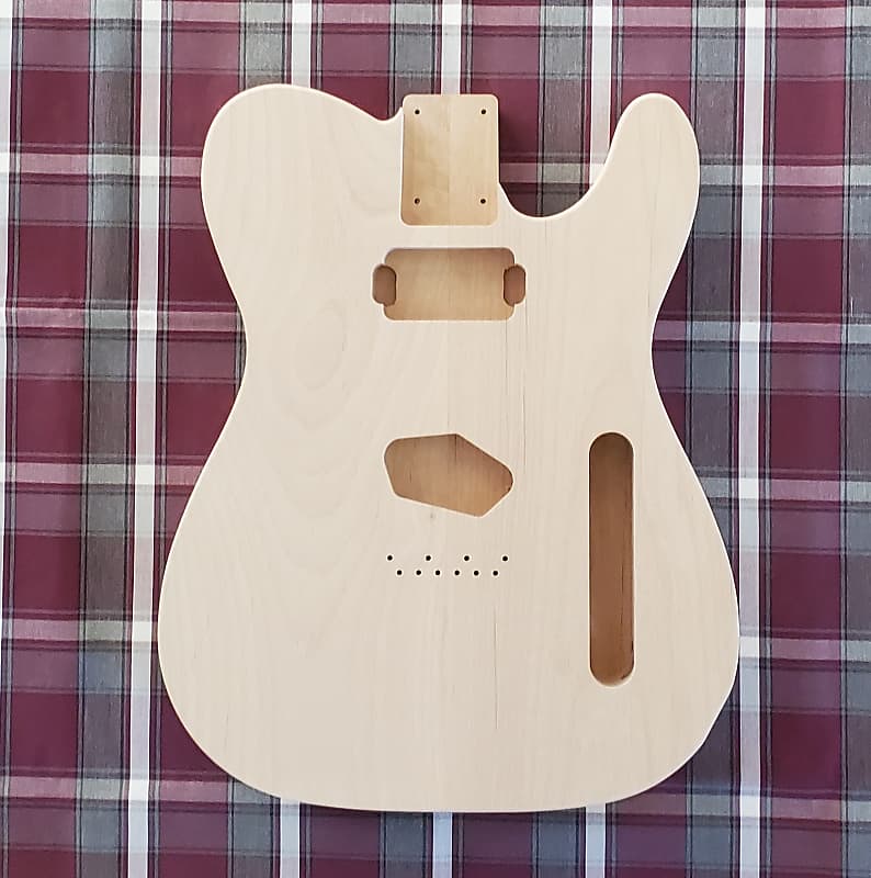 Woodtech Routing 2 pc Alder Neck Humbucker Telecaster Body - | Reverb