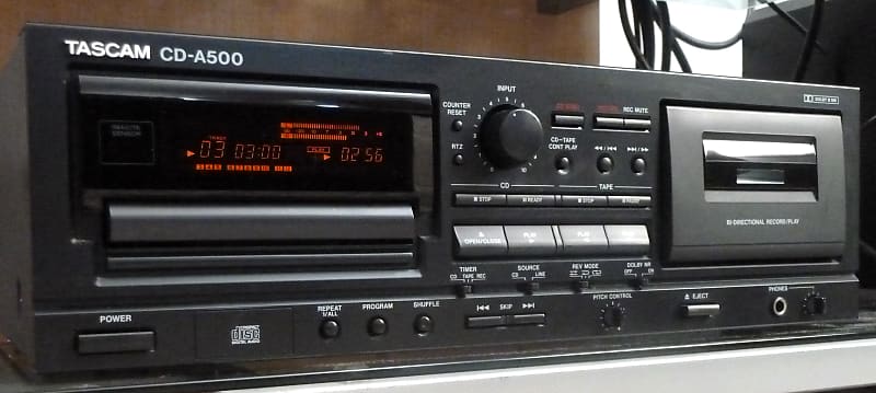 TASCAM CD-A500 PROFESSIONAL CD/CASSETTE DECK RECORDER COMBO | Reverb