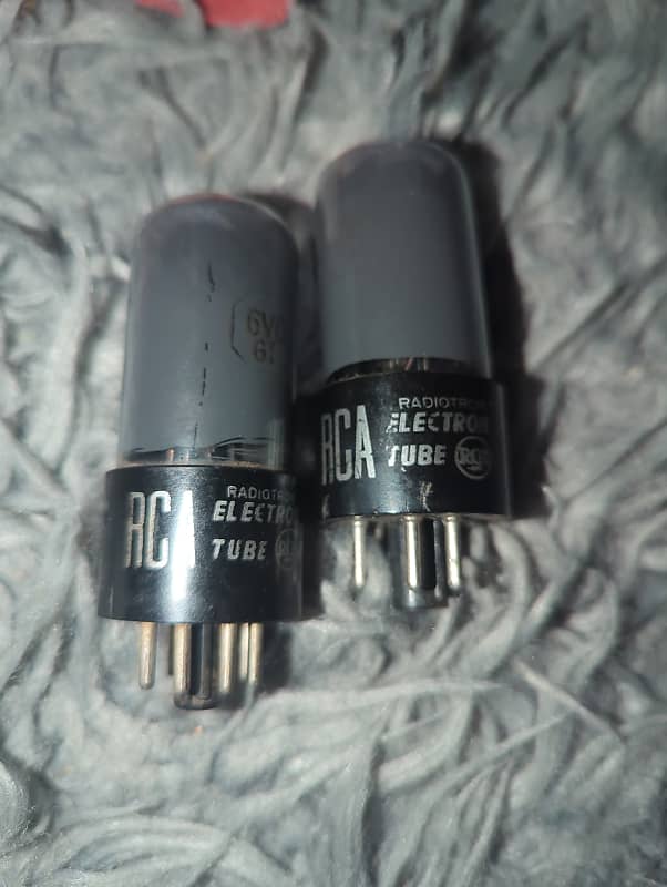 Rca 6v6GT gray glass matched set nos | Reverb