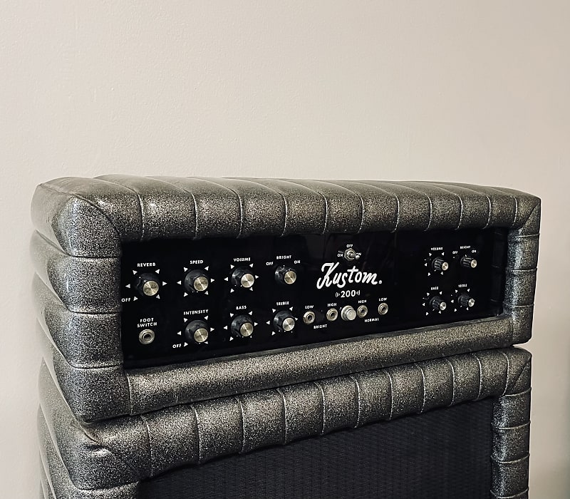 Kustom 200 Head and matching 2x15” cab 1970s Recently | Reverb