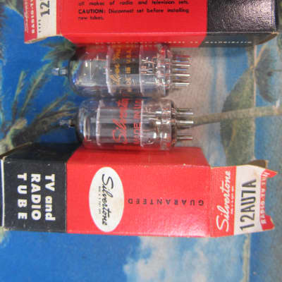 Silvertone 12AU7A + 12AT7 NOS Tubes, Boxes, Tested 1960s, Ex | Reverb