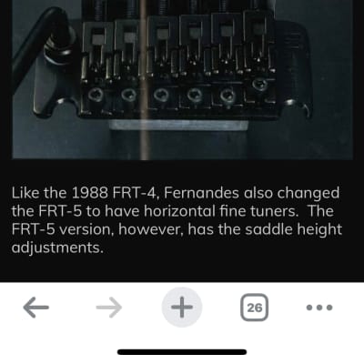 Floyd Rose Fernandes FRT-5 1988 - Black | Reverb