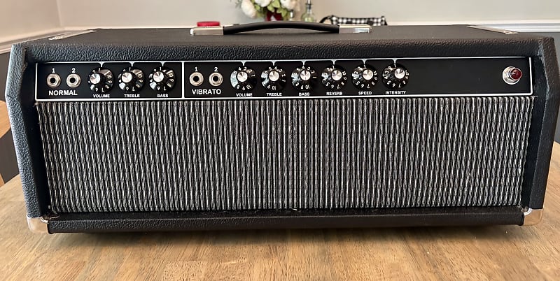 Home Built Clone Fender AB763 Deluxe Reverb Head Hand Wired 4 | Reverb