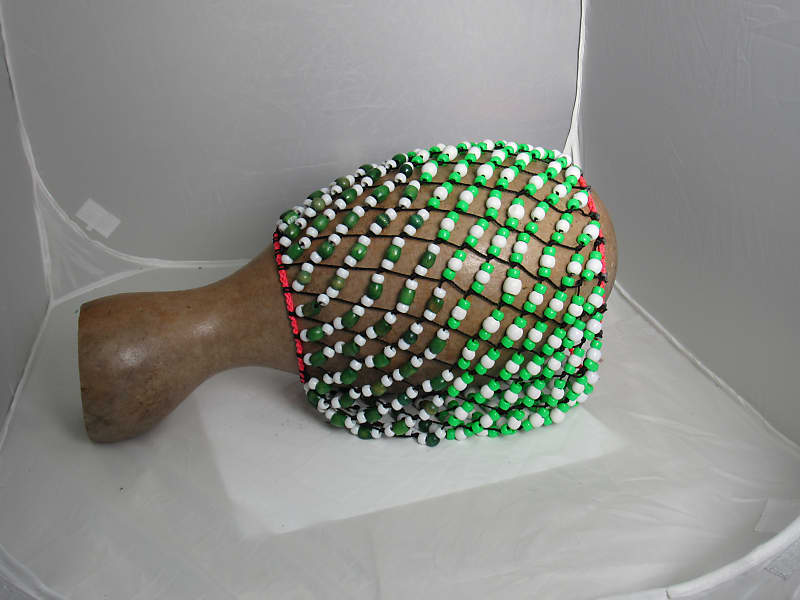 Handmade Shekere Natural Gourd Bead Percussion Made in the | Reverb