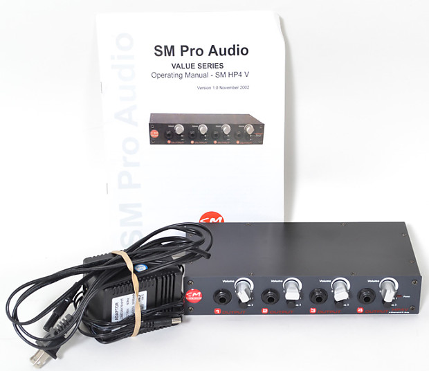 SM Pro Audio HP4v Half-Rack Headphone Amplifier | Reverb