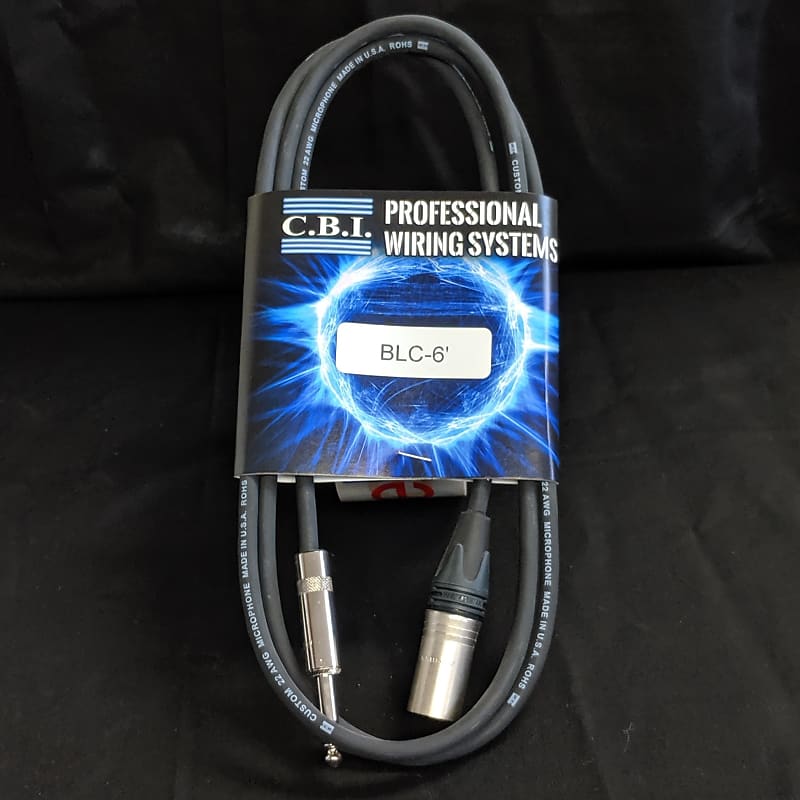 CBI Cables BLC-6' - 1/4'' to XLR Male Balanced (6 Foot) | Reverb