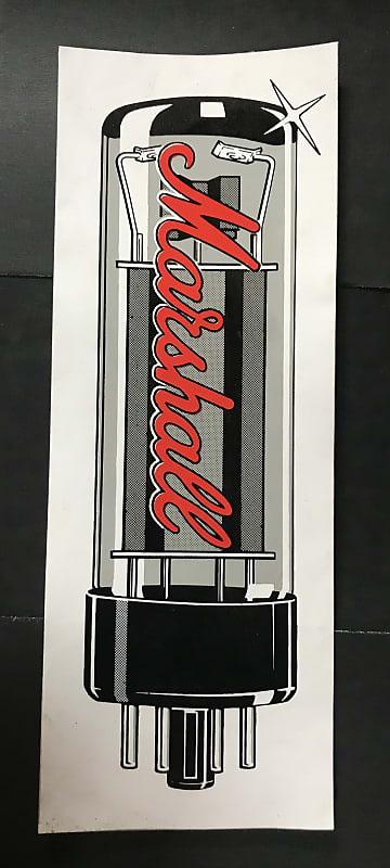 Marshall Rare Vintage Marshall Amp Tube Sticker | Reverb