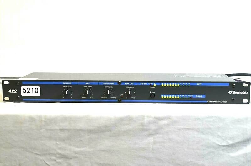 SYMETRIX 422 STEREO AGC LEVELER W/POWER CORD #5210 #5212 | Reverb