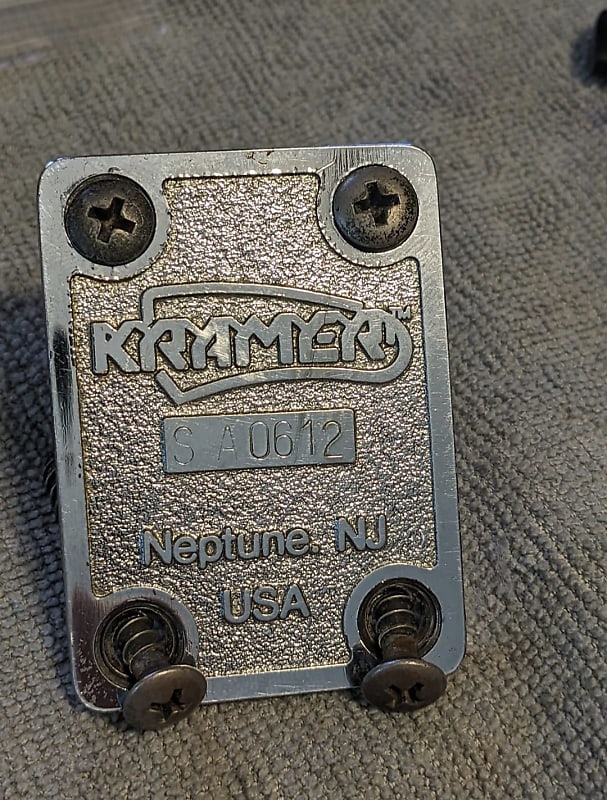 Kramer Striker Neck Plate 80's - Chrome | Reverb