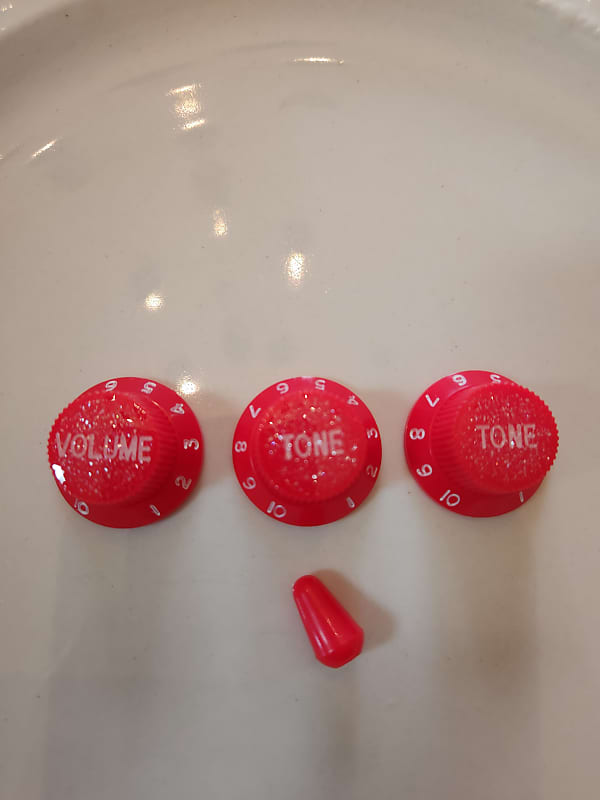 Unknown Knobs 1 Sparkling Red | Reverb