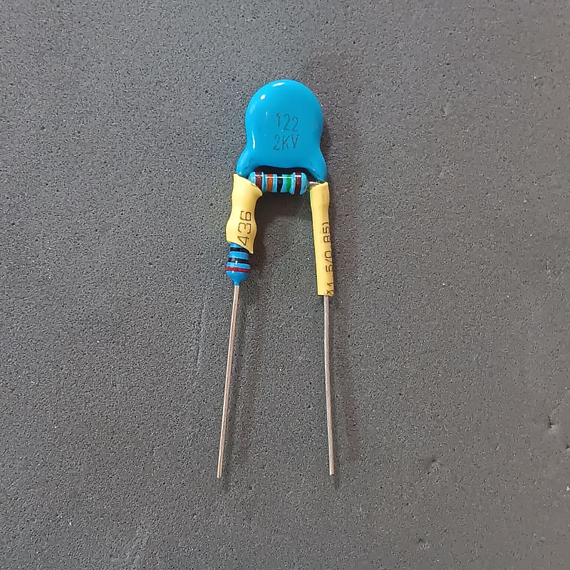 TREBLE BLEED "Fender Spec 8" 1.2nF Coated Ceramic Capacitor, | Reverb