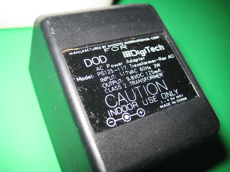 DOD/Digitech Power Supply AC Adaptor 9.8V 125mA DC Model | Reverb