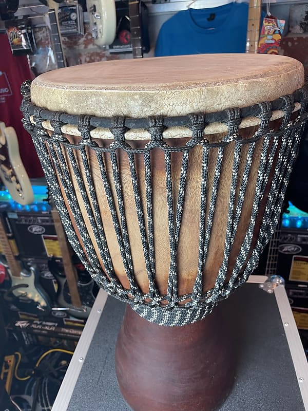 Djembe DJLX half Leg Melina Wood Red Wood Stain13 x 25 With | Reverb