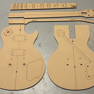 Guitar Building Templates 58-60 Les Paul Standard 1959 | Reverb