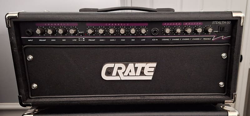 Crate Stealth 50w High Gain Tube Amp Head | Reverb