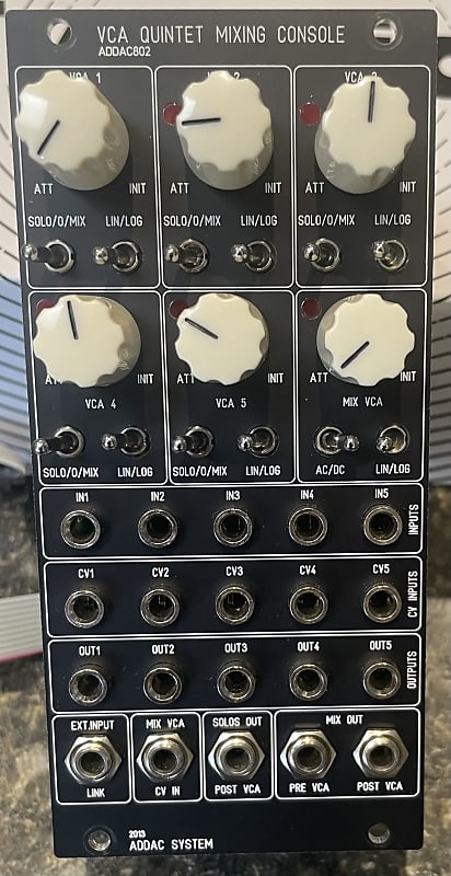 ADDAC System Addac 802 VCA Quintet Mixing Console | Reverb