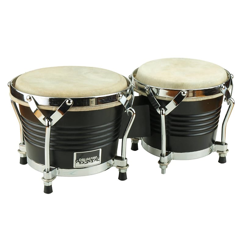Drumfire Wood Bongos 6.5 & 7.5 (Black) | Reverb UK
