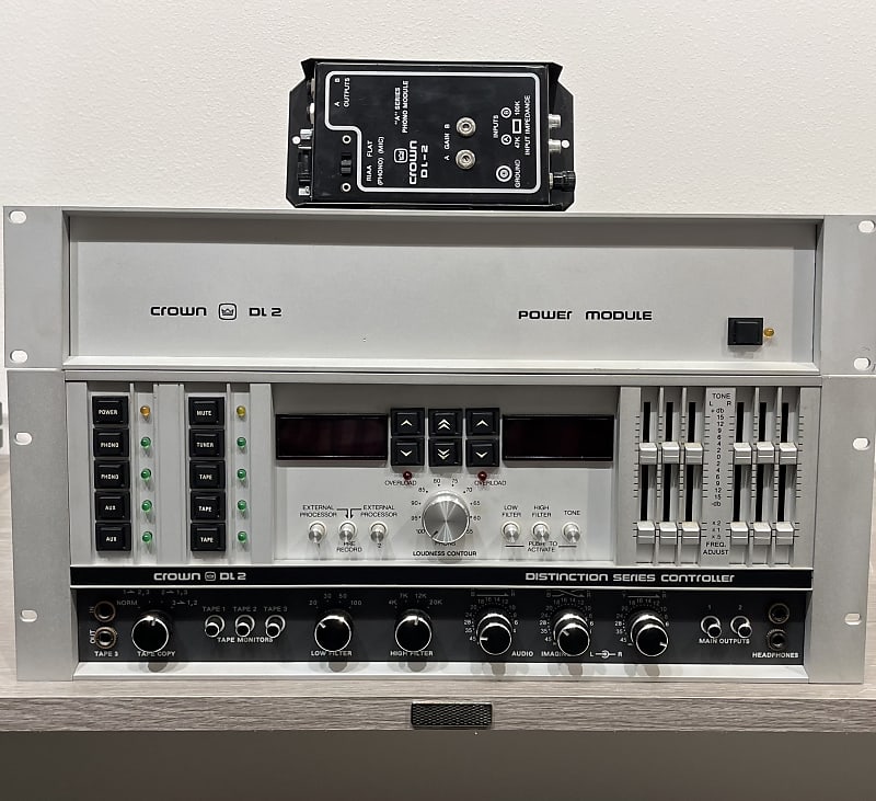 Crown DL-2 Preamp & Controller w/ DL2 Power Supply and Phono | Reverb