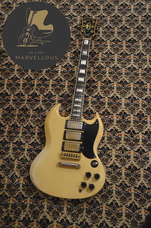 Gibson SG Custom 3 Pickups 1976 White | Reverb