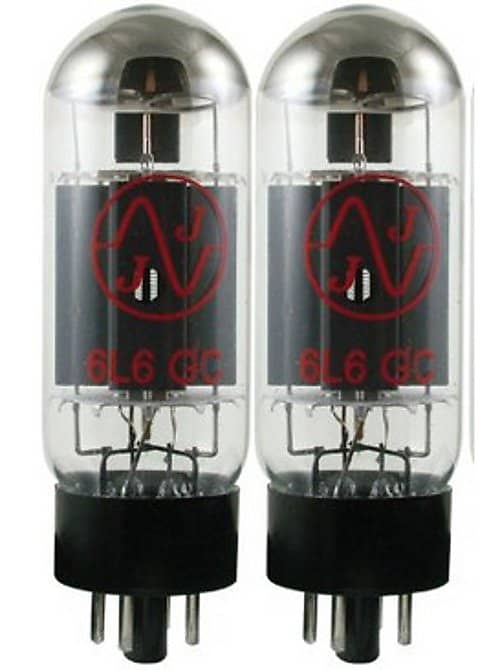 JJ Electronics 6L6GCMJJ Pair of 6L6 Power Vacuum Tubes | Reverb