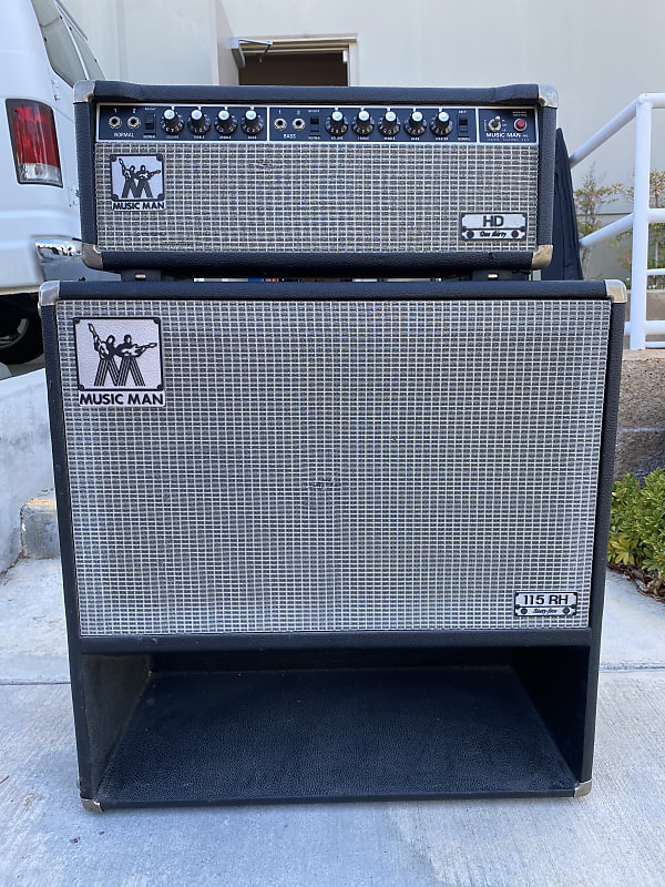 1970’s Music Man HD 130 Head & 115RH Speaker Cabinet | Reverb