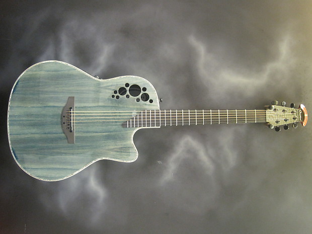 Ovation C2078AXP Elite Plus Contour Transparent Blue | Reverb