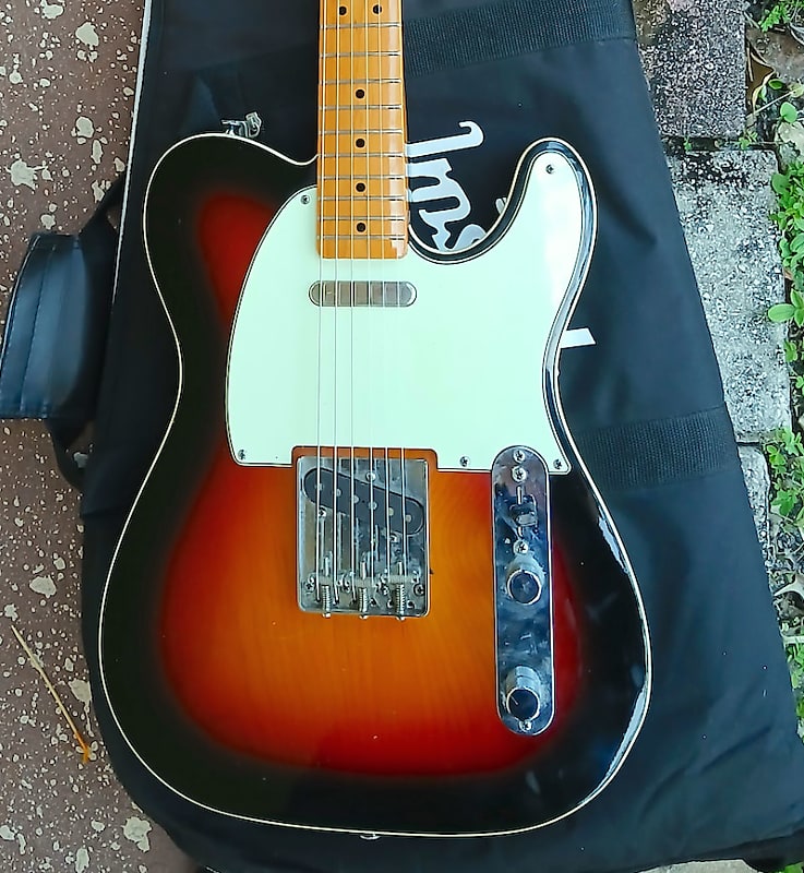 Squier Telecaster Reverse Headstock 2010's - Sunburst binding | Reverb