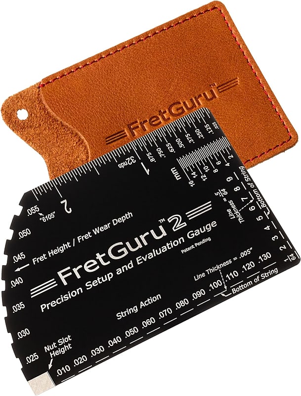 8-in-1 String Action Gauge Guitar Fret Ruler Precision Fret | Reverb