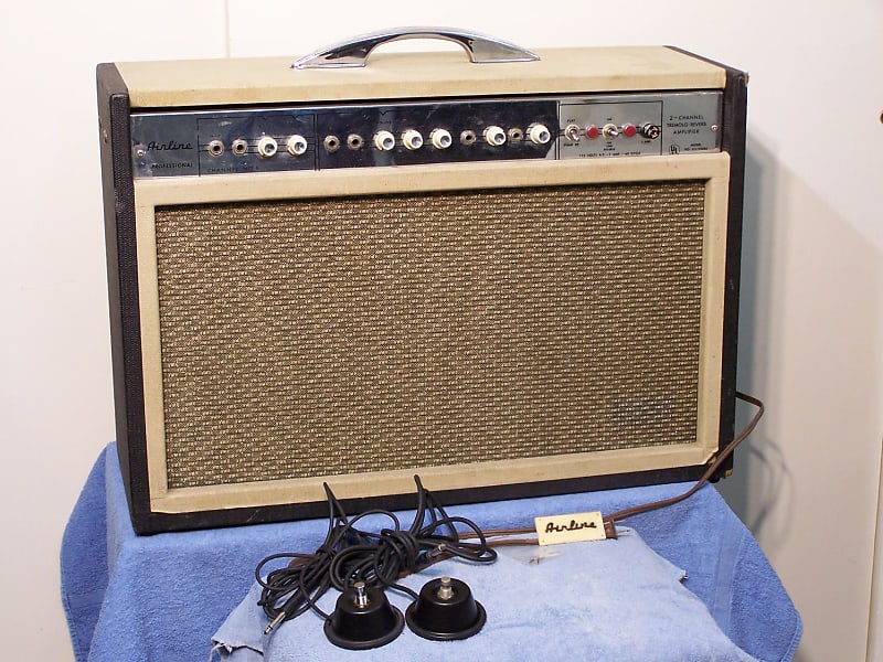 VINTAGE 1965 AIRLINE PROFESSIONAL AMP 2-CHANNEL TREMOLO | Reverb