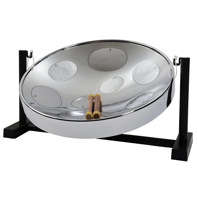 Jumbie Jam Steel Drum Kit - Table Top Stand - Chrome Pan | Reverb