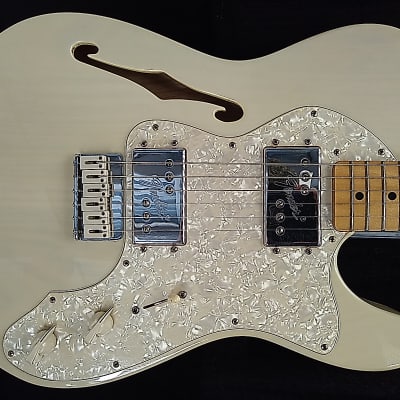 Fender '72 Thinline 2009 - White Blond FSR Chickenhead | Reverb