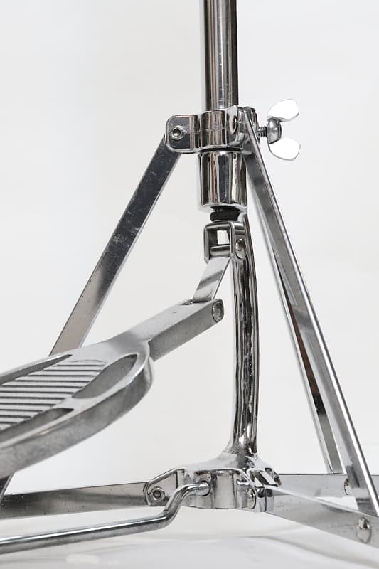 Rare Ludwig #1123 Flat Base "Ringo" Hi Hat Stand, Logo Cymbal | Reverb