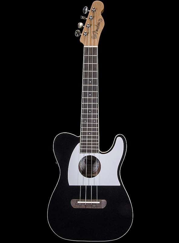 Fender Fullerton Telecaster Electric Ukulele Black | Reverb