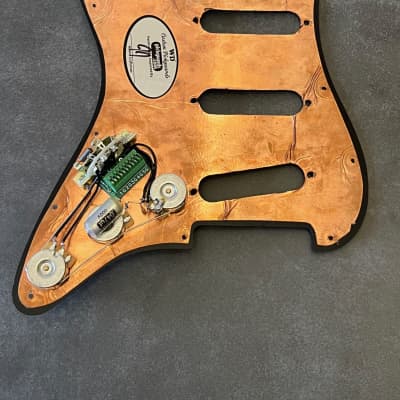 WD Gold Copper Shielded Strat Pickguard with Mojotone | Reverb