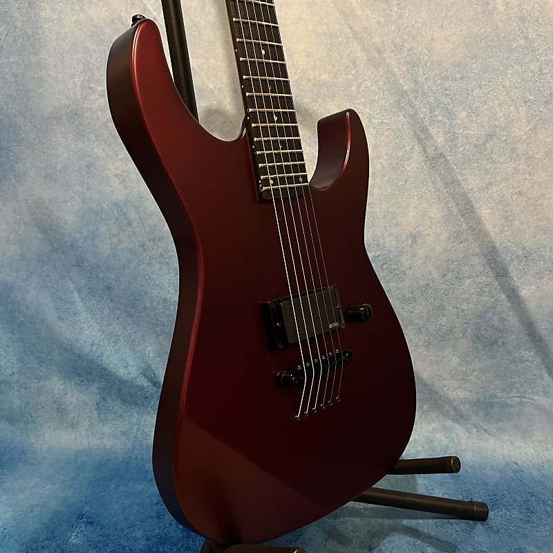 ESP E-II LTD Edwards M-1 Neck Thru NT Deep Candy Apple Red | Reverb
