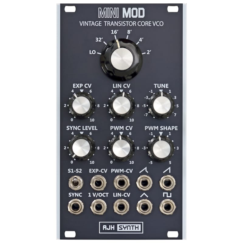 AJH Synth MiniMod VCO black - Oscillator Modular Synthesizer | Reverb