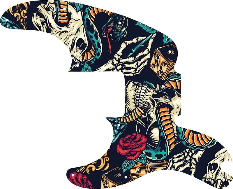 WD Custom Pickguard For Left Hand Fender Telecaster Bass | Reverb