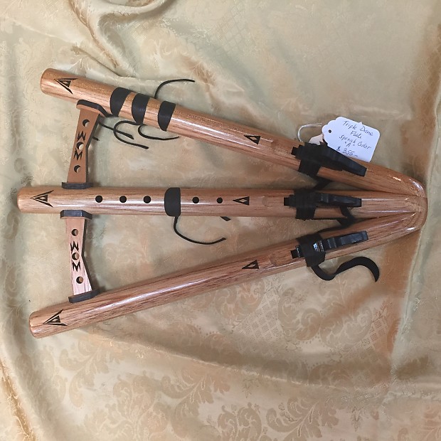 High Spirits Triple Flute in "A" 2016 Spanish Cedar-4 | Reverb