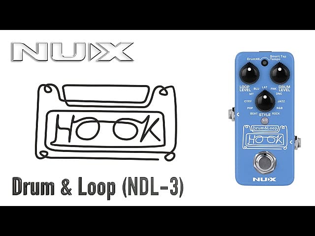 NuX HOOK Drum and Loop Mini Effects Pedal Blue 2023 - Blue | Reverb