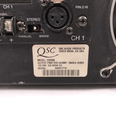 QSC EX 2500 Amplifier 2 Channel | Reverb