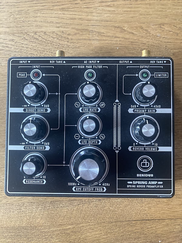 Benidub Spring Reverb Preamplifier ca. 2020 - Schwarz | Reverb