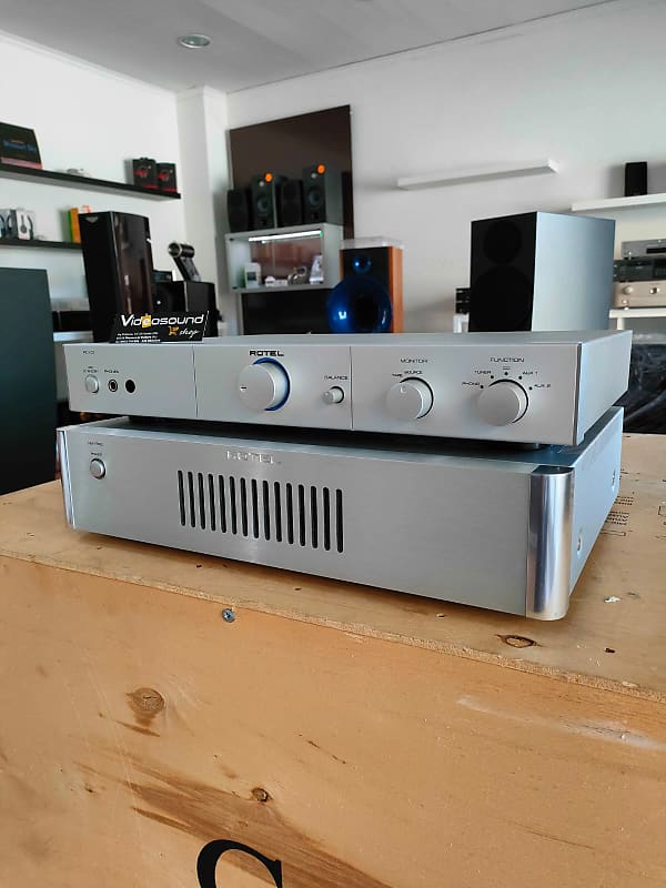 ROTEL RC-03 + RB-1562 PREAMP PREAMPLICATORE + FINALE POWER | Reverb