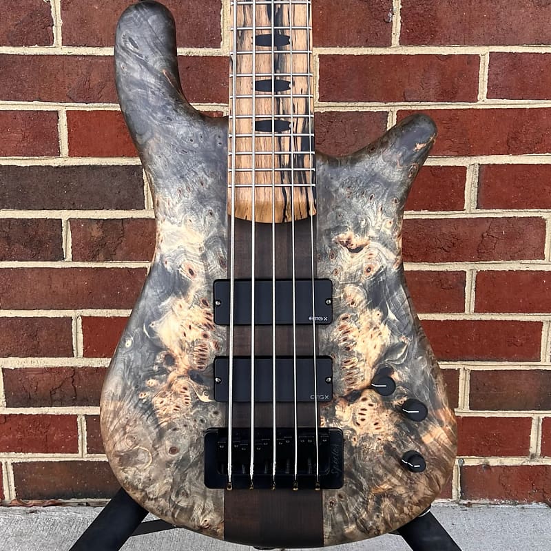 Spector USA NS-5XL, Wide String Spacing, Buckeye Burl Top, | Reverb