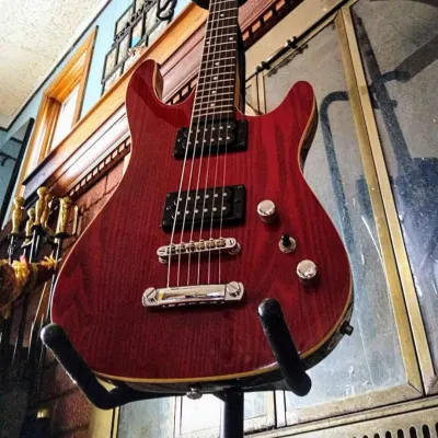 Samick Super Strat 90s Transparent Red | Reverb