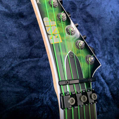 Esp M1 Usa Custom 5A Quilted Maple Top Dark Slime Burst | Reverb