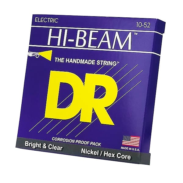 DR BTR-10 Hi-Beam Electric Guitar Strings; gauges 10-52 | Reverb