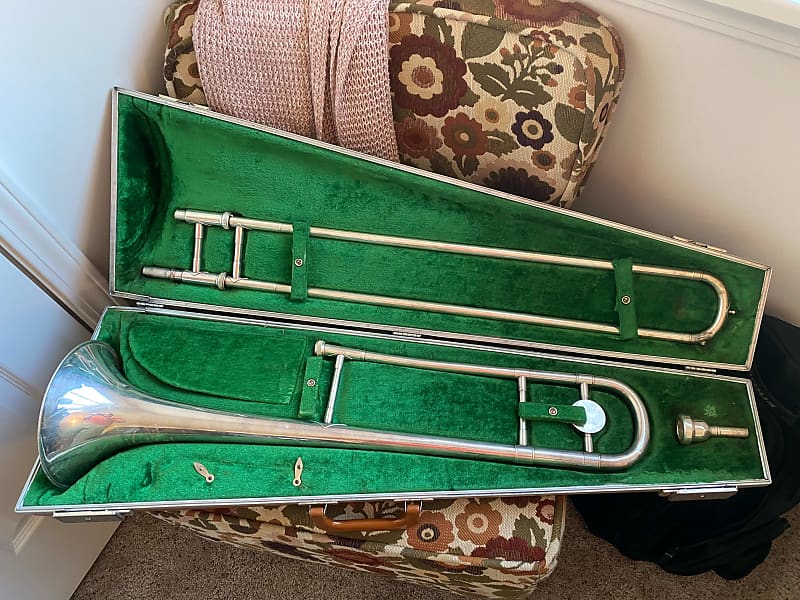 Besson 2-20 Silver Trombone | Reverb