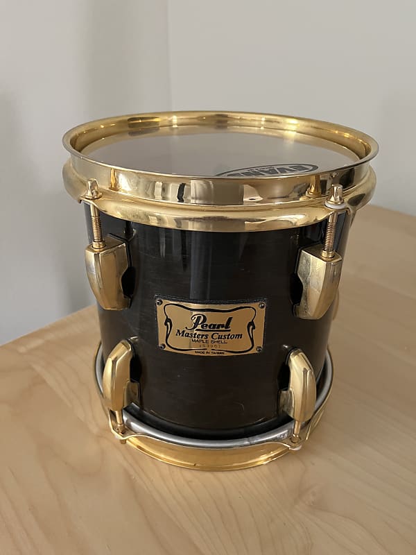 Pearl 8x8” Tom Masters Custom Maple Black | Reverb