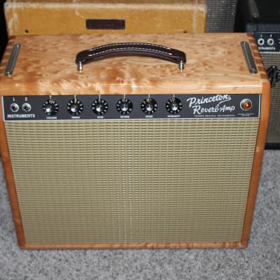Custom Fender Princeton Reverb CABINET in Curly Maple | Reverb